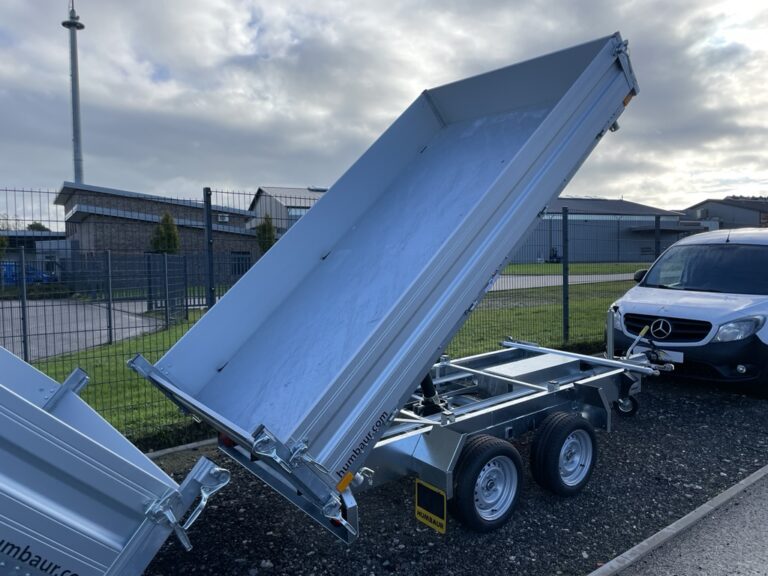 Humbaur HTK 2700.31 2.7t E-Pumpe Dreiseitenkipper Kipper Alu