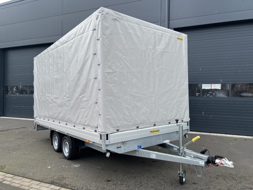 Humbaur HN 304121 3t 4x2x2m Tandem Anhänger Hochlader mit Plane